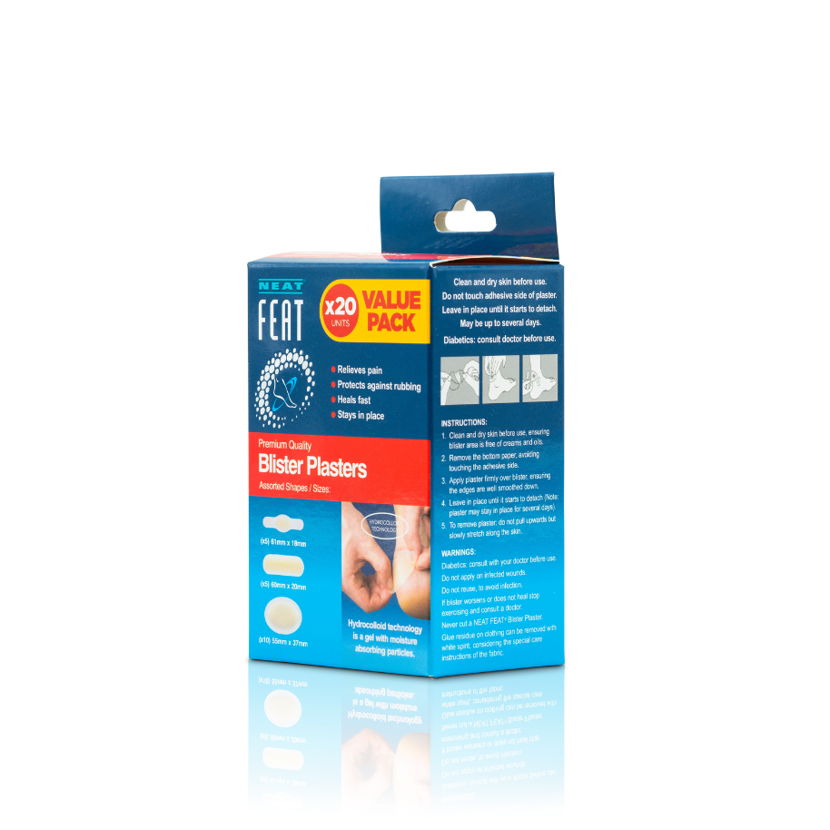Blister Plasters Value Pack x20 for Pain Relief, Protection Against Ru ...