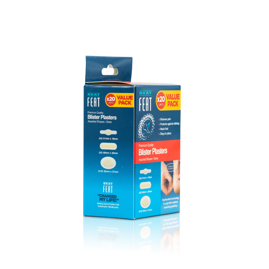 Blister Plasters Value Pack x20 for Pain Relief, Protection Against Ru ...