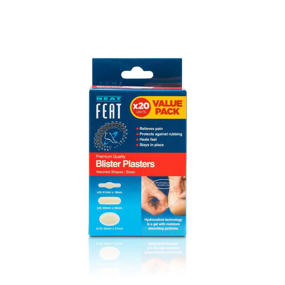 Blister Plasters Value Pack x20 for Pain Relief, Protection Against Ru ...