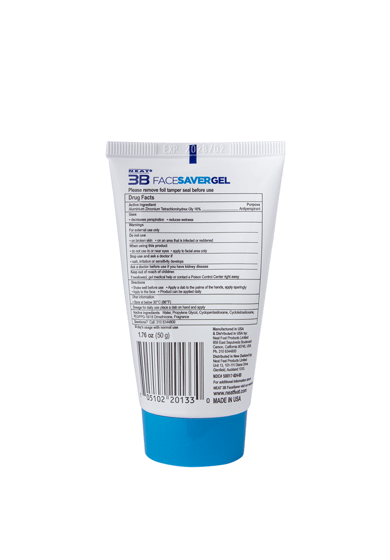 Neat 3B Face Saver Gel for Facial Sweating – Neat Feat Foot & Body Care
